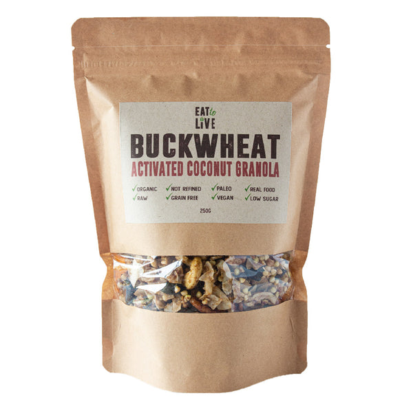 Coconut Buckwheat Granola (Organic, Activated, Gluten & Grain Free, Au